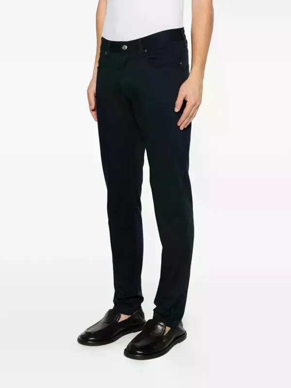 Emporio Armani Logo Plaque Straight Leg Trousers
