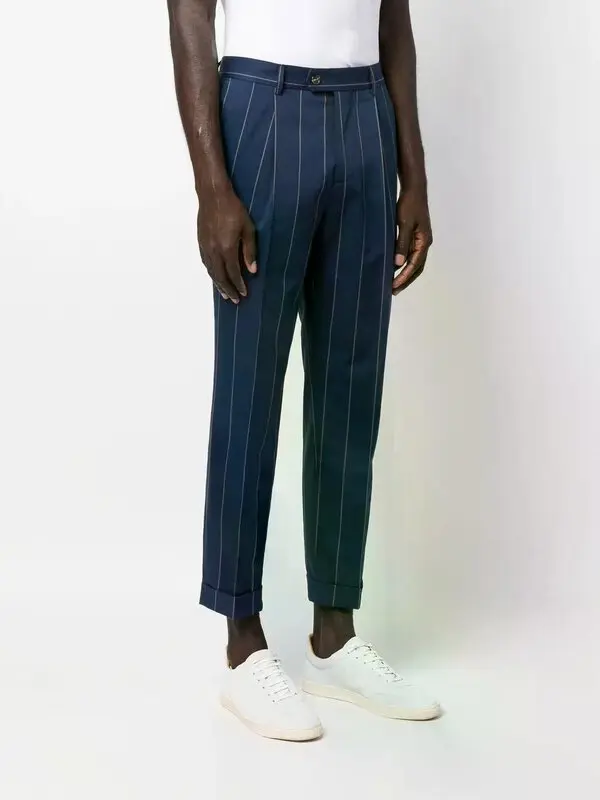 Brunello Cucinelli Pinstriped Cropped Trousers