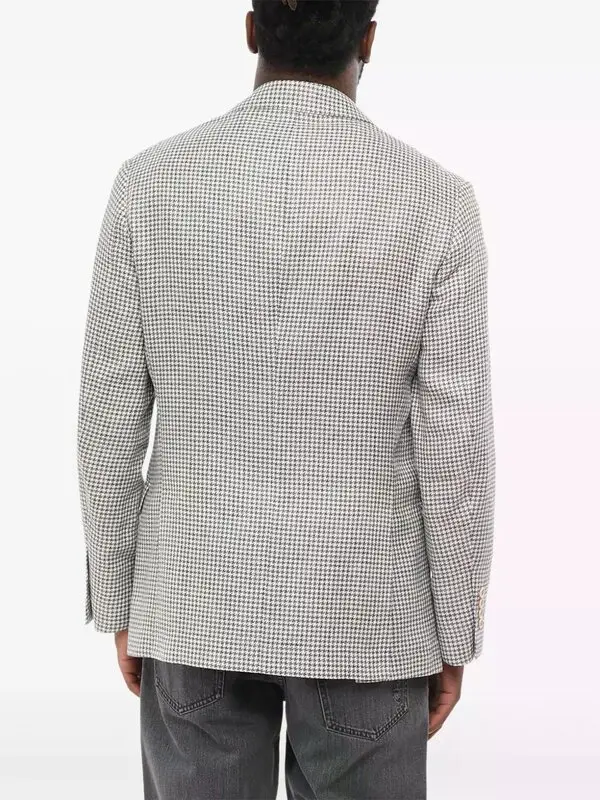 Brunello Cucinelli Houndstooth-pattern Buttoned Blazer