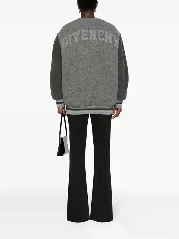 Givenchy Logo-appliqué Wool Bomber Jacket