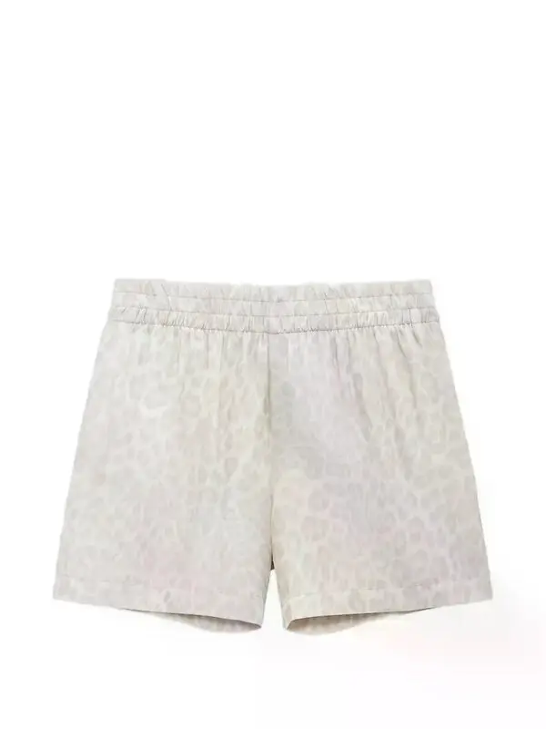 ANINE BING Kam Leopard Print Shorts
