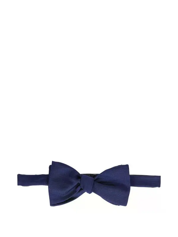 Eton Silk Faille Pre-tied Bow Tie - Blue