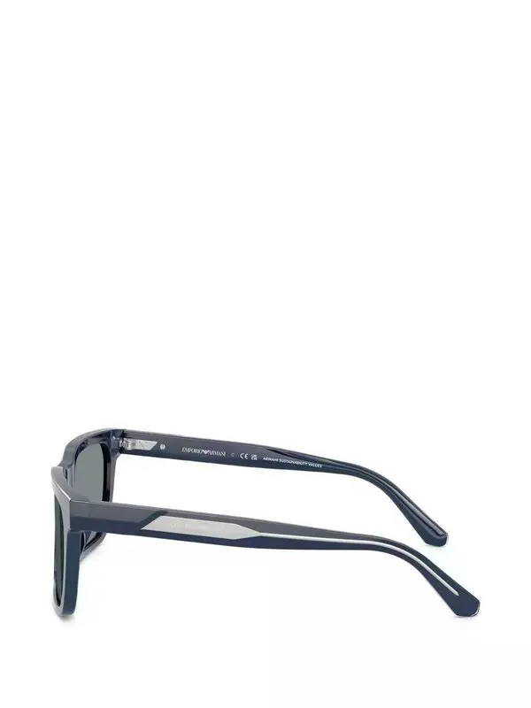 Emporio Armani Shiny Square Frame Sunglasses