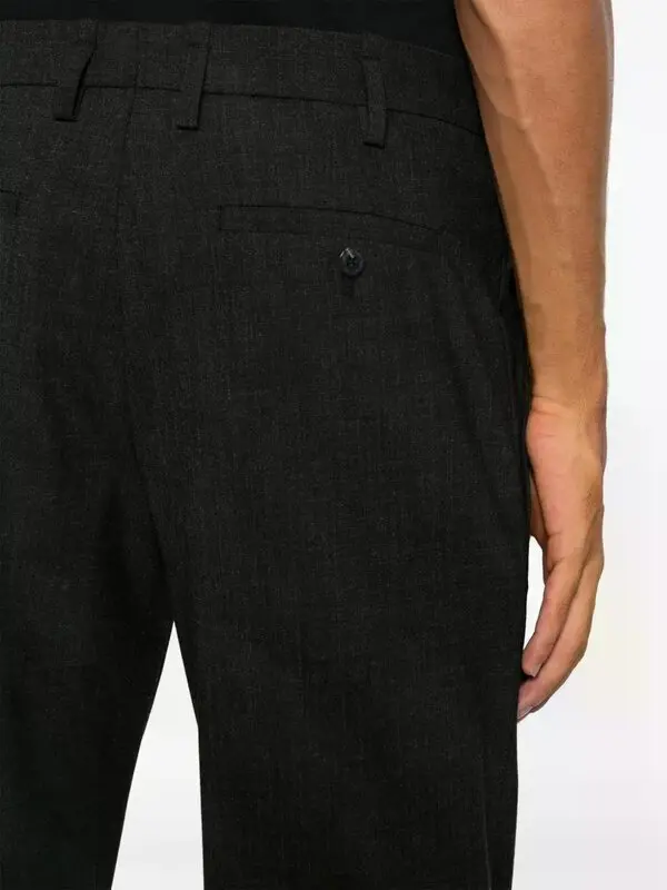 Neil Barrett Cropped Gabardine Tapered Trousers - Grey