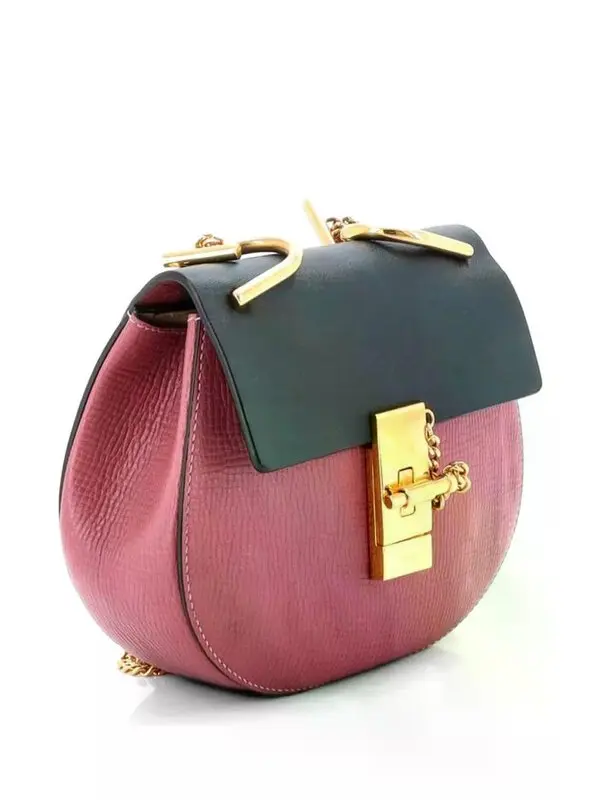 Chloé Drew Leather Mini Crossbody Bag - Green