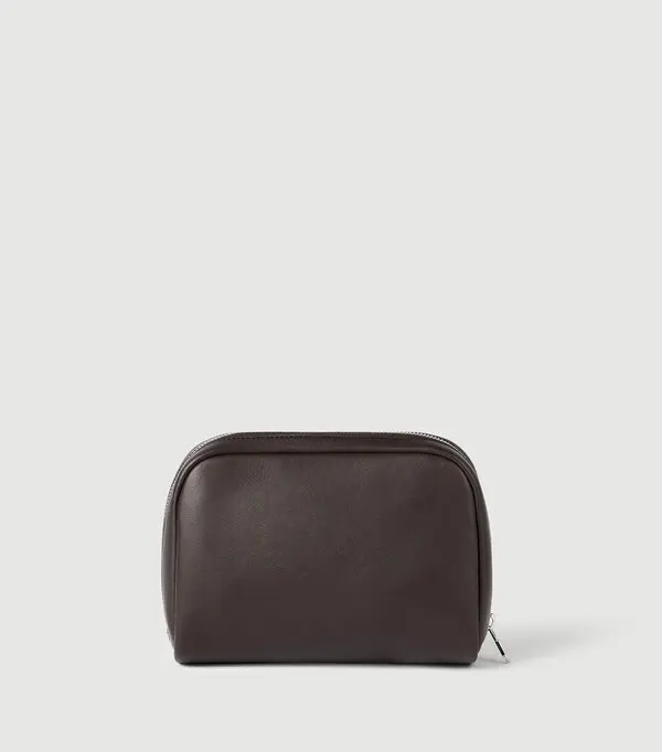 Brunello Cucinelli Leather Beauty Case - Brown