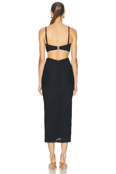 PatBO Frida Mesh Midi Dress