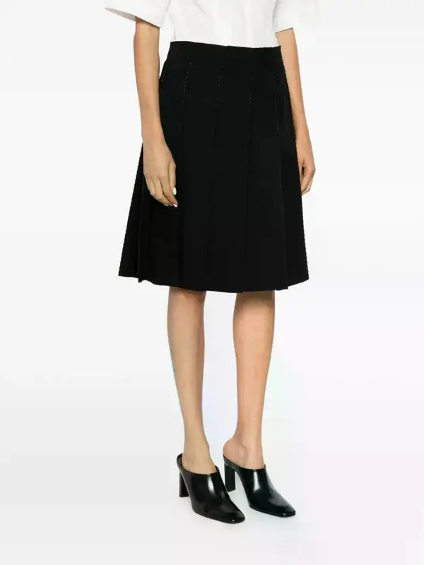 TOTEME Beaded Pleated Mini Skirt