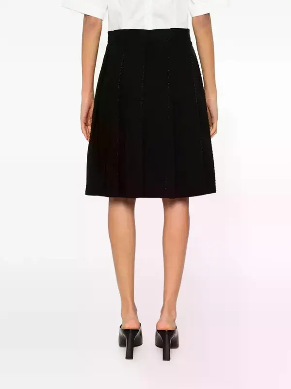 TOTEME Beaded Pleated Mini Skirt