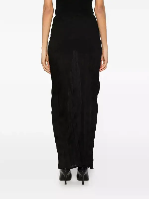 TOTEME Crinkled Maxi Skirt - Black