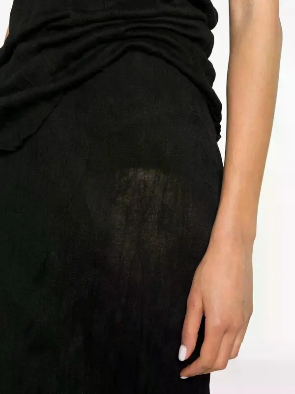 TOTEME Crinkled Maxi Skirt - Black