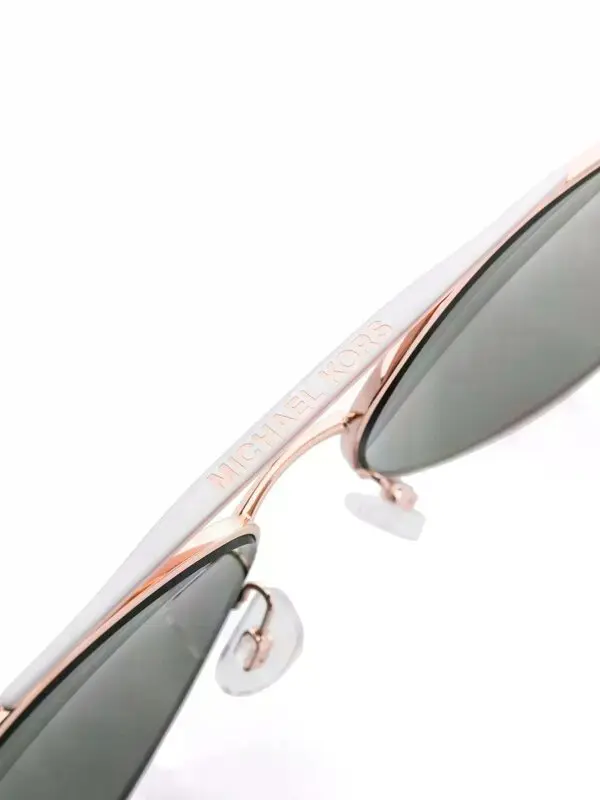 Michael Kors Aviator Sunglasses With Mirrored Lenses