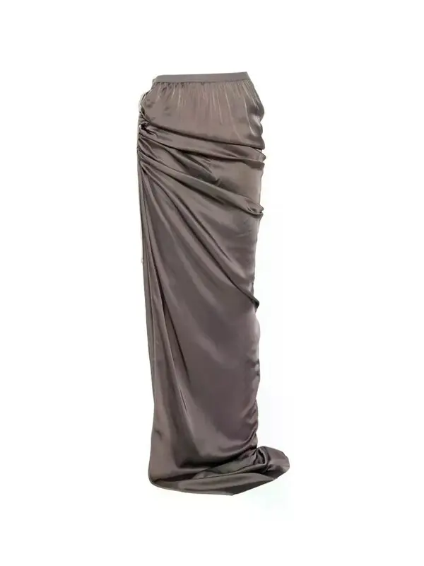 Rick Owens Edfu Draped Maxi Skirt - Grey