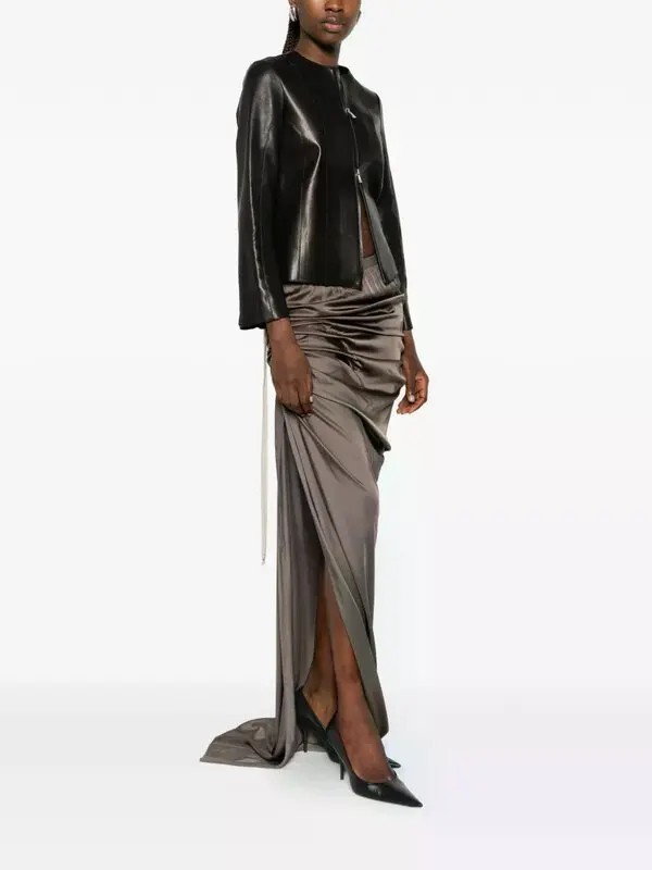 Rick Owens Edfu Draped Maxi Skirt - Grey