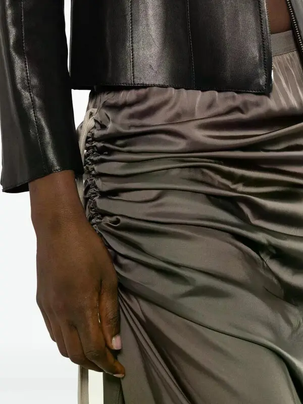Rick Owens Edfu Draped Maxi Skirt - Grey
