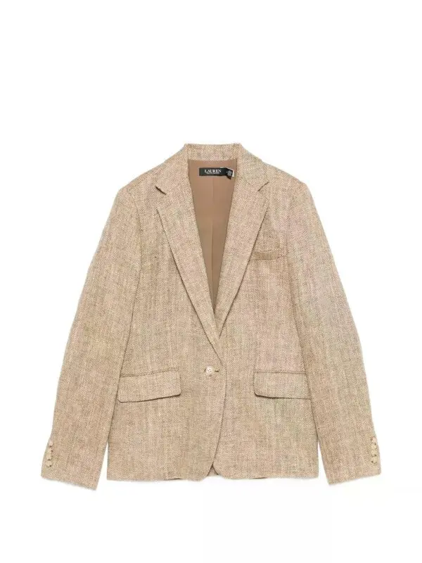 Ralph Lauren Single-breasted Herringbone Blazer - Neutrals