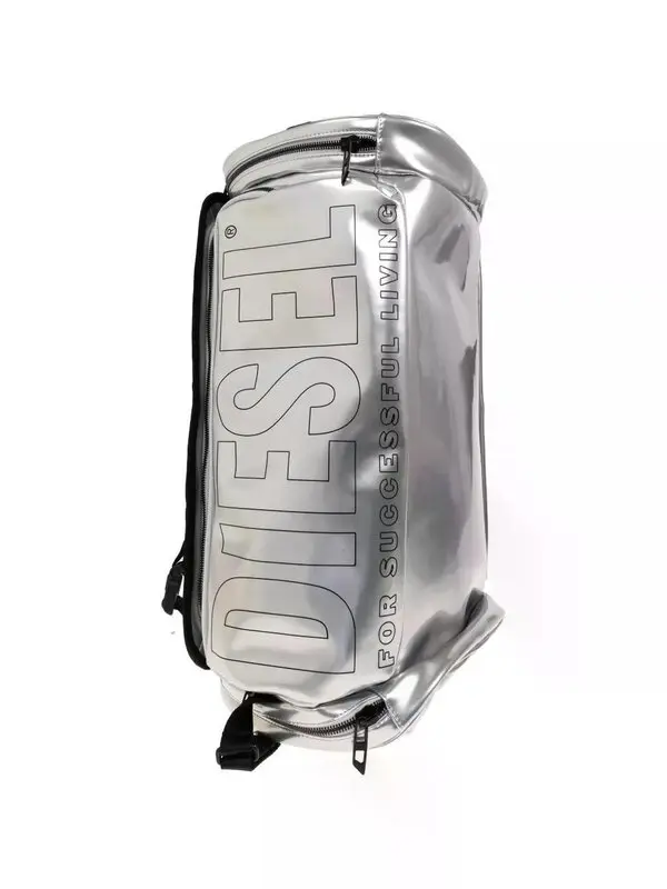 DIESEL® Metallic Logo-print Backpack