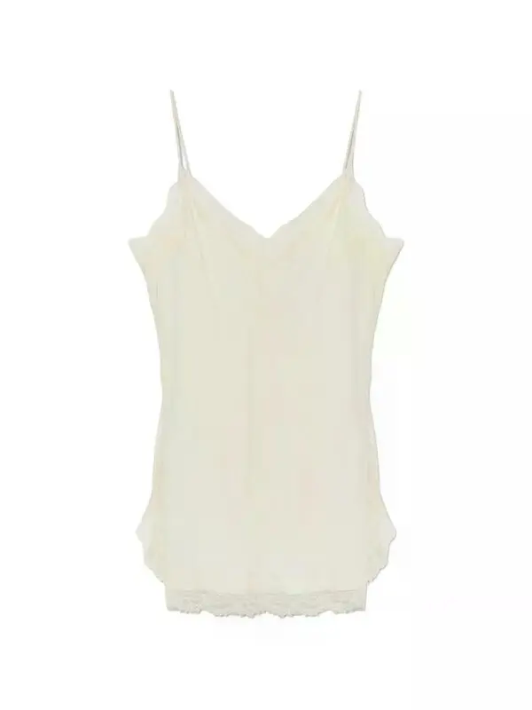 RÓHE Lace Trimmed V-neck Camisole Top