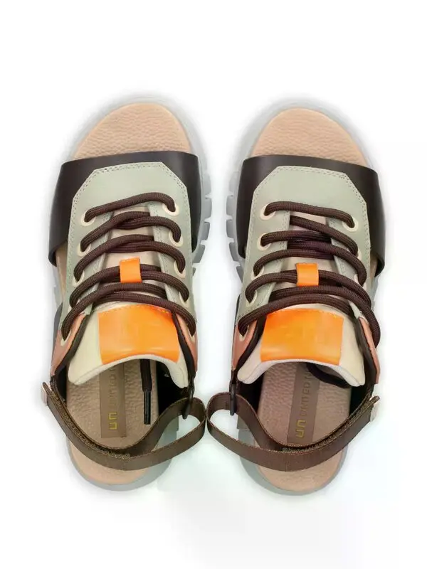 United Nude Delta Sporty Ii Lace-up Platform Sandals - Brown
