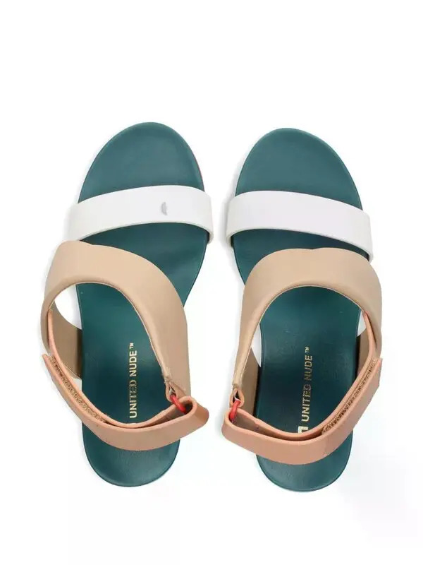 United Nude Architectural Heel Colour-blocked Sandals - Neutrals