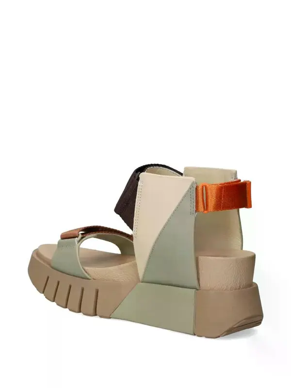 United Nude Delta Run Panelled Touch-strap Sandals - Neutrals