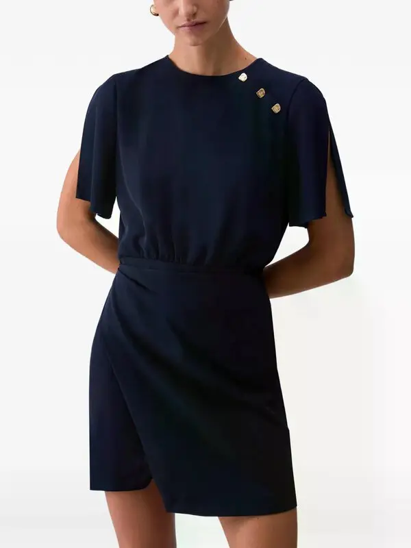 Liu Jo Button-embellished Asymmetrical Dress
