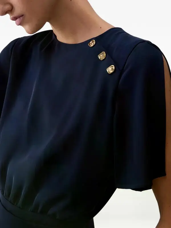 Liu Jo Button-embellished Asymmetrical Dress