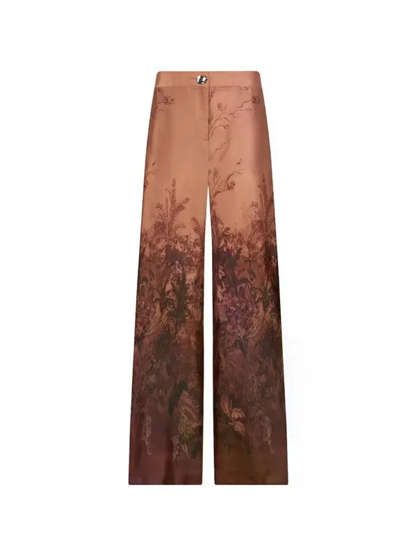 Liu Jo Printed Twill Palazzo Pants