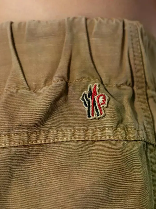 Moncler Pleated Logo-patch Cotton Shorts