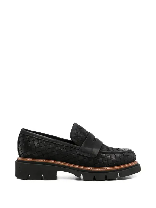 SERGIO MORETTI FIRENZE Woven Loafers - Black