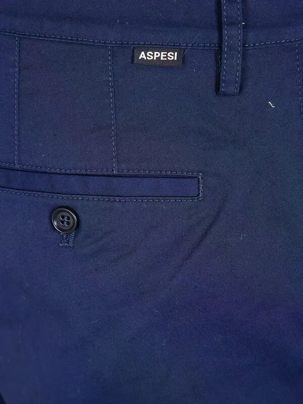 Aspesi Belt-loop Tailored Shorts - Blue