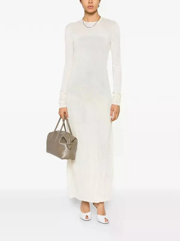 TOTEME Crinkled Knit Long-sleeve Maxi Dress
