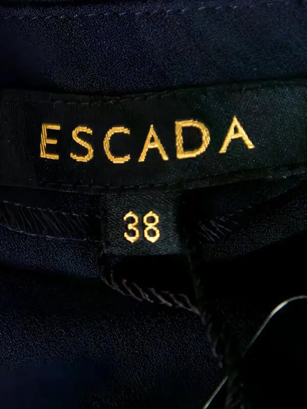 Escada Asymmetric One-shoulder Pleated Top