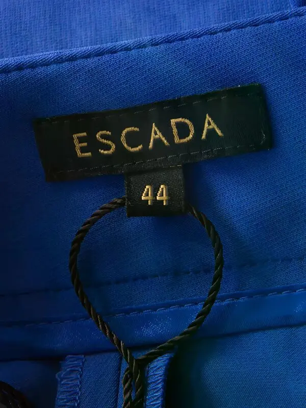 Escada Tailored Trousers With Gold Clasp Detail