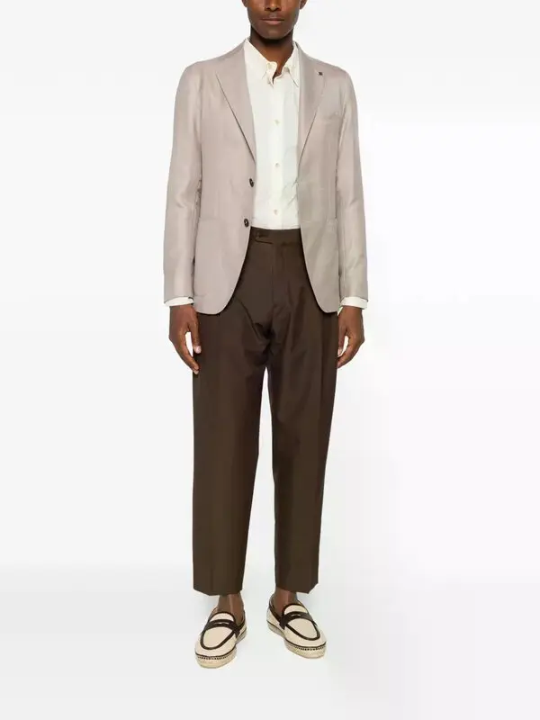 Tagliatore Single-breasted Patch-pocket Blazer