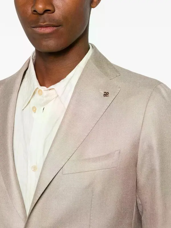 Tagliatore Single-breasted Patch-pocket Blazer