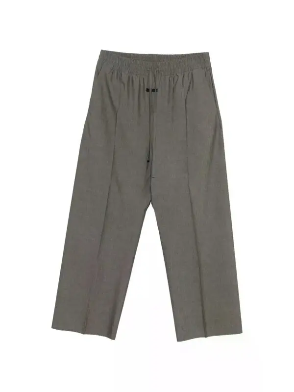 Fear Of God Drawstring Wide-leg Trousers - Grey