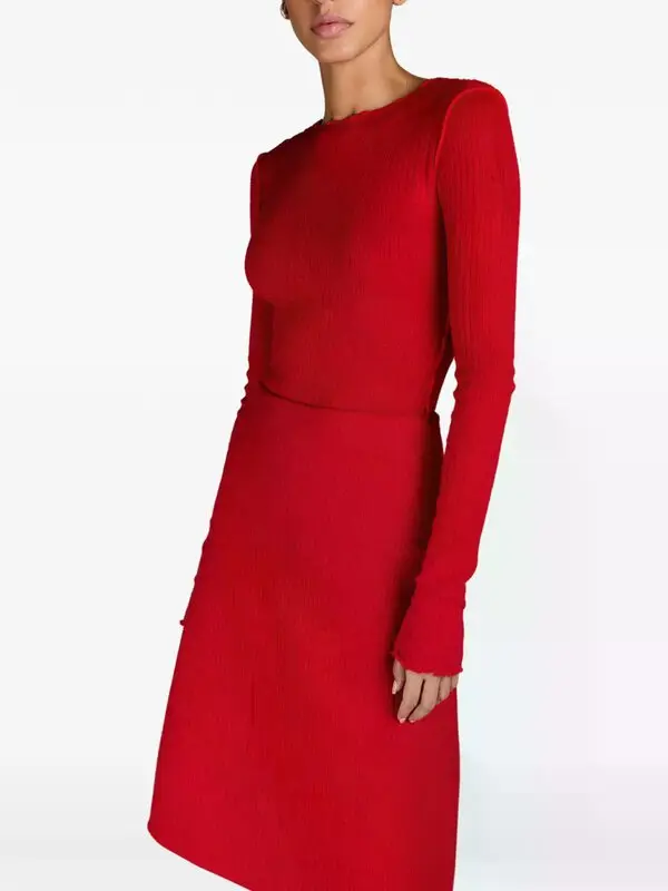 MARK-OFF Ribbed-knit Top