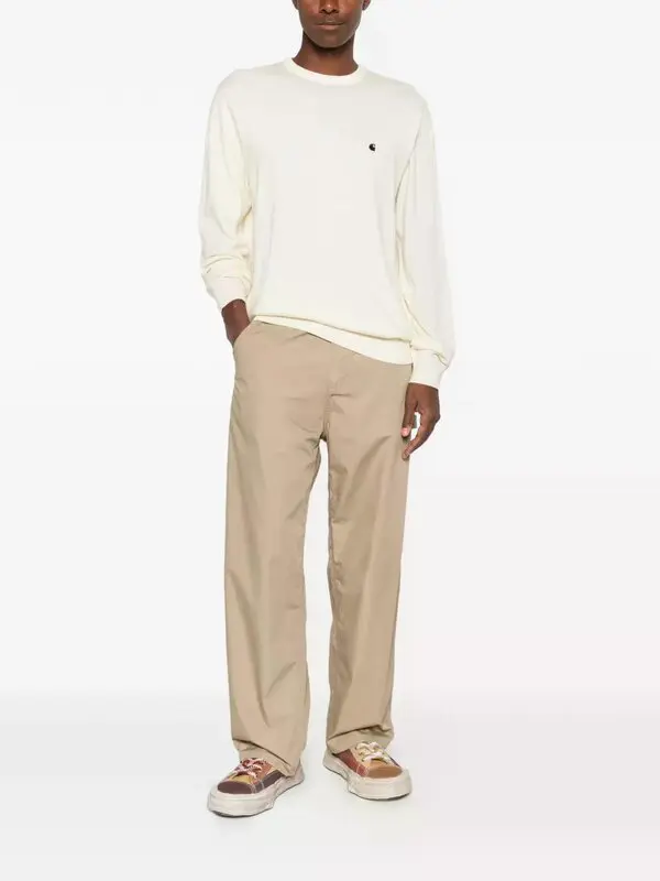Carhartt Work In Progress Crew Neck Embroidered Sweater