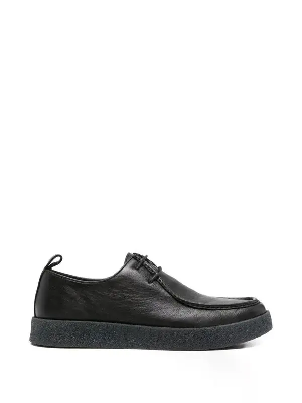 SERGIO MORETTI FIRENZE Lace-up Leather Derby Shoes - Black