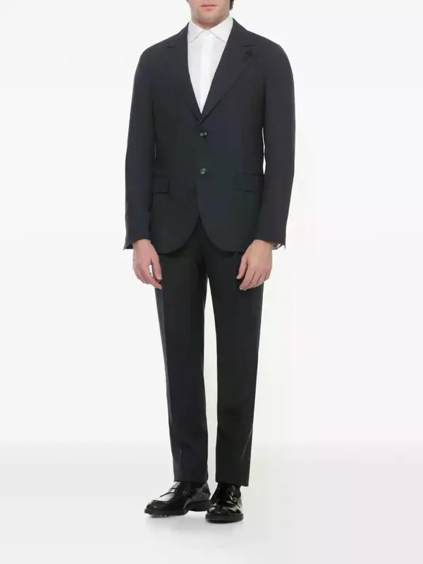 LARDINI Peak-lapel Wool Suit