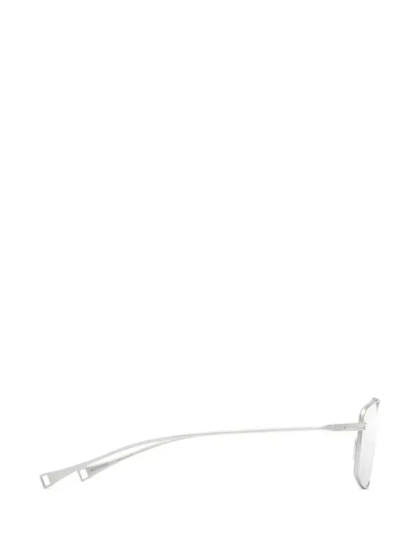 Dita Rectangle Double-bridge Glasses - Silver