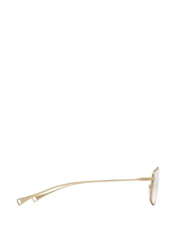 Dita Square-frame Double-bridge Glasses - Gold