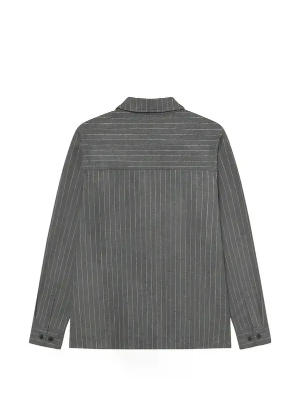 LES DEUX Layton Pinstriped Patch-pocket Shirt