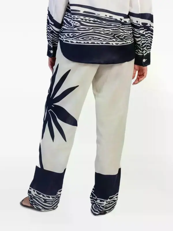 DIARRABLU Graphic Print Trousers - Neutrals