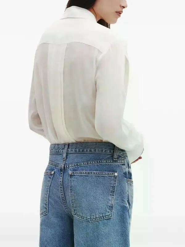 TWP Tiny Dancer Faded-wash Wide-leg Jeans