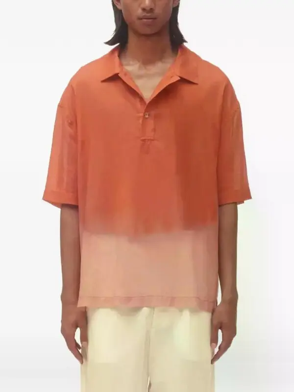 Commas Ombré-effect Short-sleeve Shirt