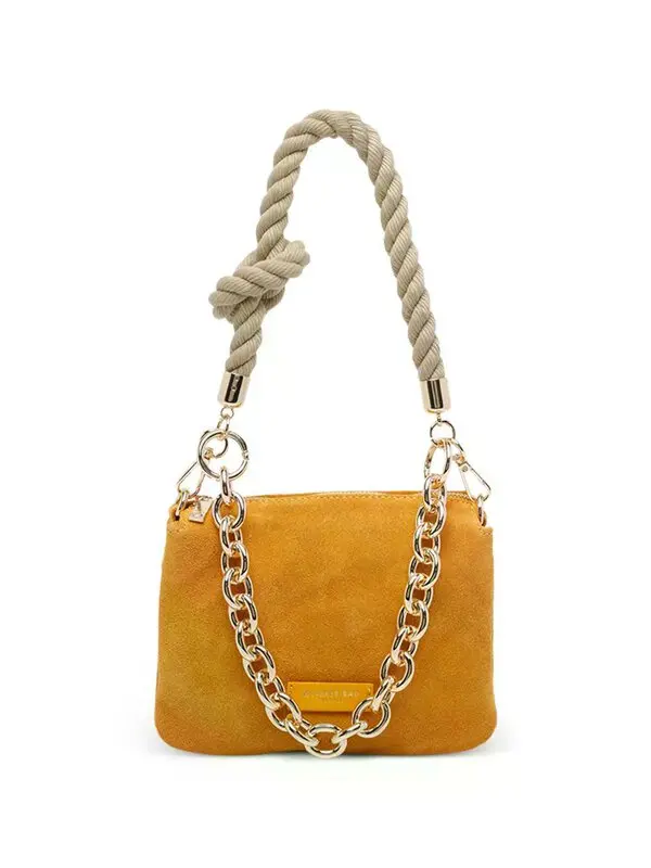 MY BEST BAG FIRENZE Suede Shoulder Bag With Rope Handle