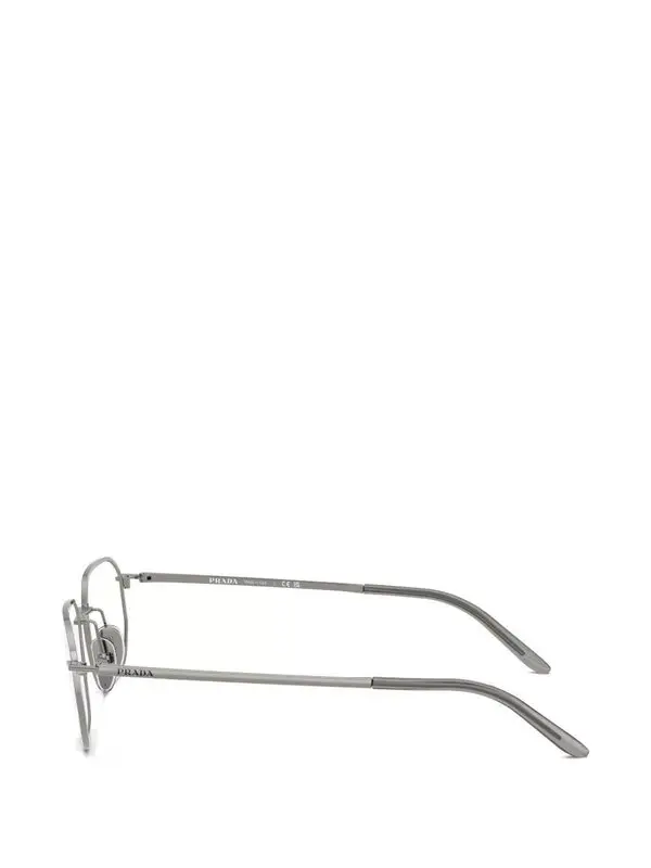 Prada Geometric-frame Glasses - Grey