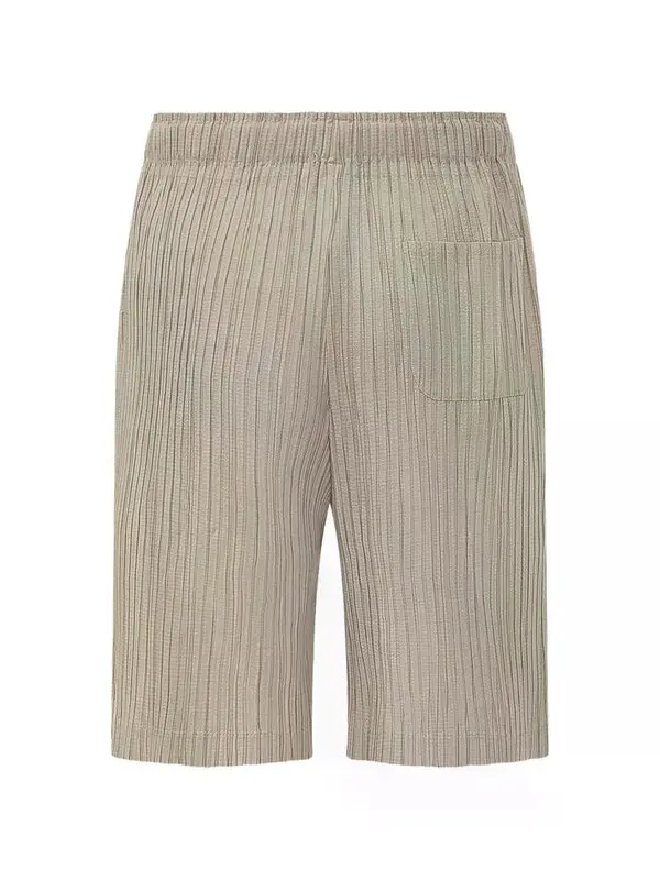 GONGDID DESIGN Crinkled Stripe Shorts